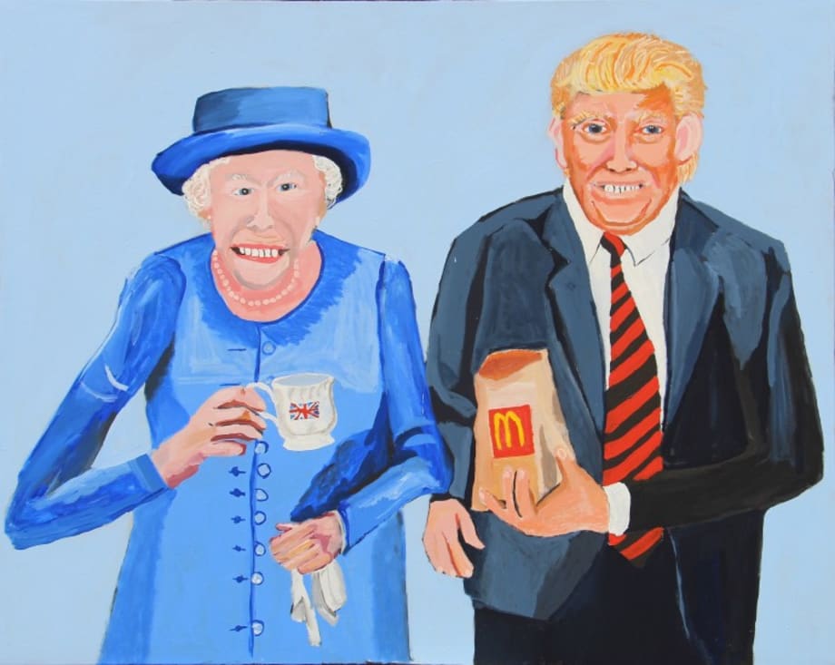 Vincent Namatjira | Queen Elizabeth & Donald, 2018