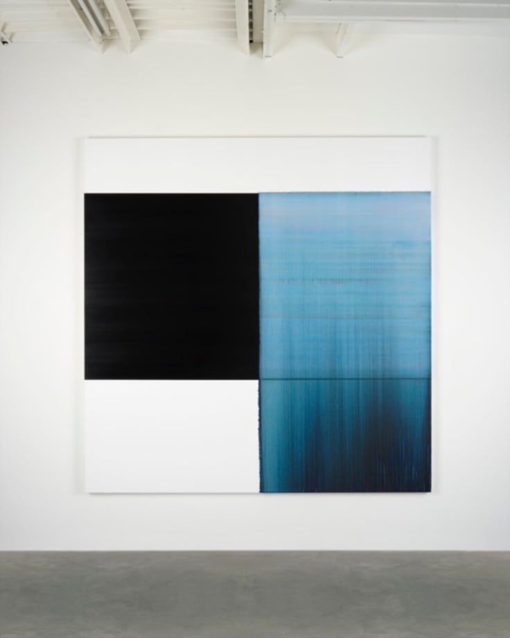 Callum Innes | Exposed Painting Delft Blue, 2018