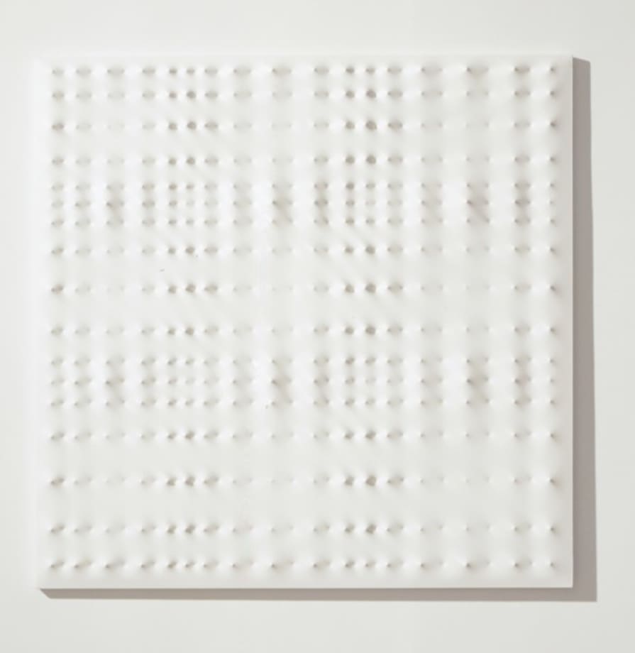 Enrico Castellani | Superficie Bianco, 1985