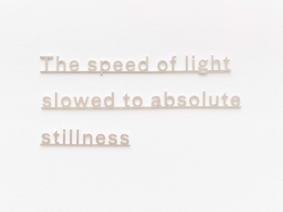 Katie Paterson | Ideas (The speed of light slowed to absolute stillness ...