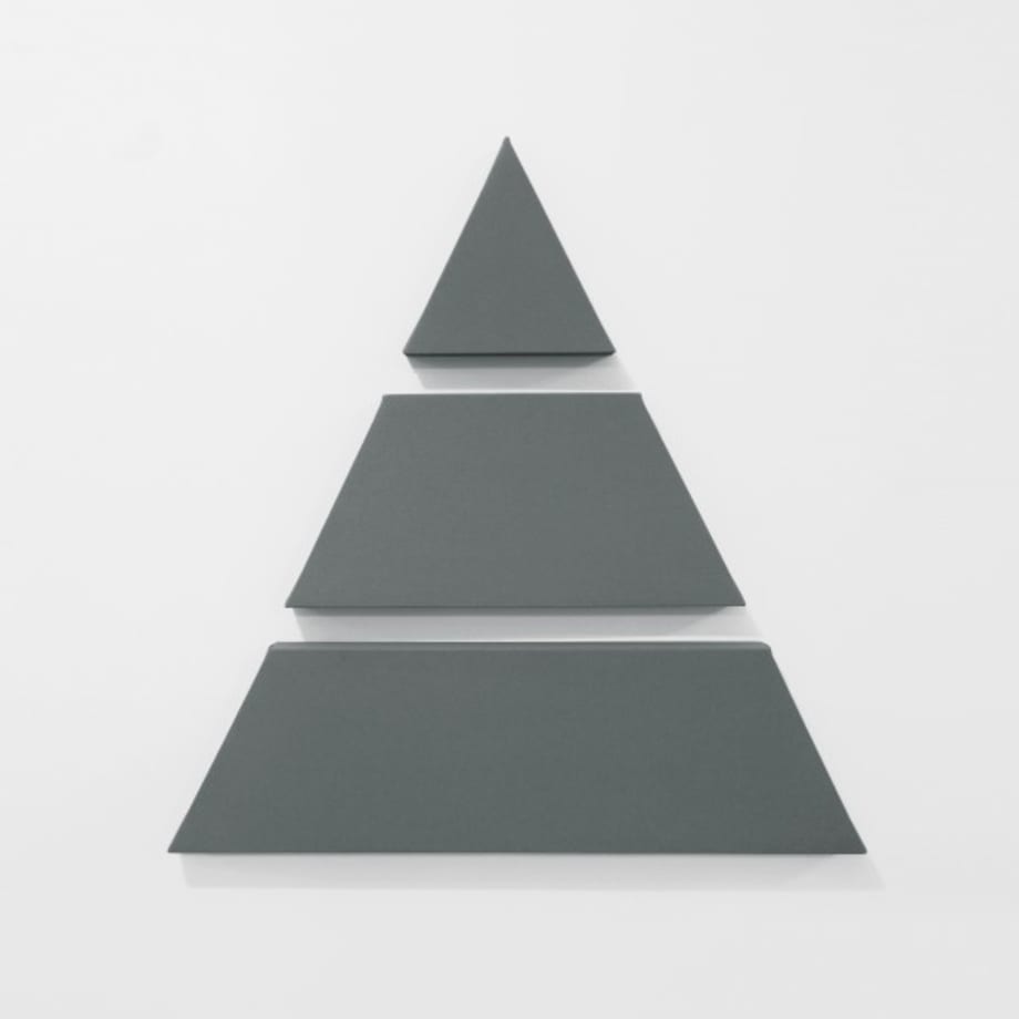 Alan Charlton | Triangle in 3 Parts, 2016