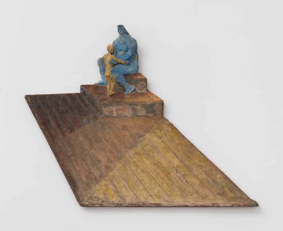 Laszlo Peri | Raumkonstruktion mit zwei Figuren, 1950