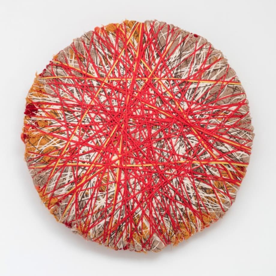 Sheila Hicks | Soft Stone Fiber Sculpture orange, 2015