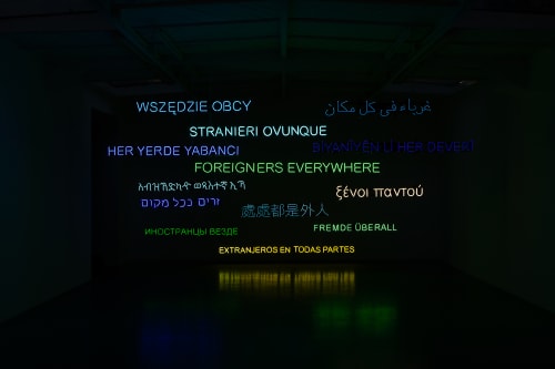 Claire Fontaine shines a light on foreigners at the Venice Biennale ...
