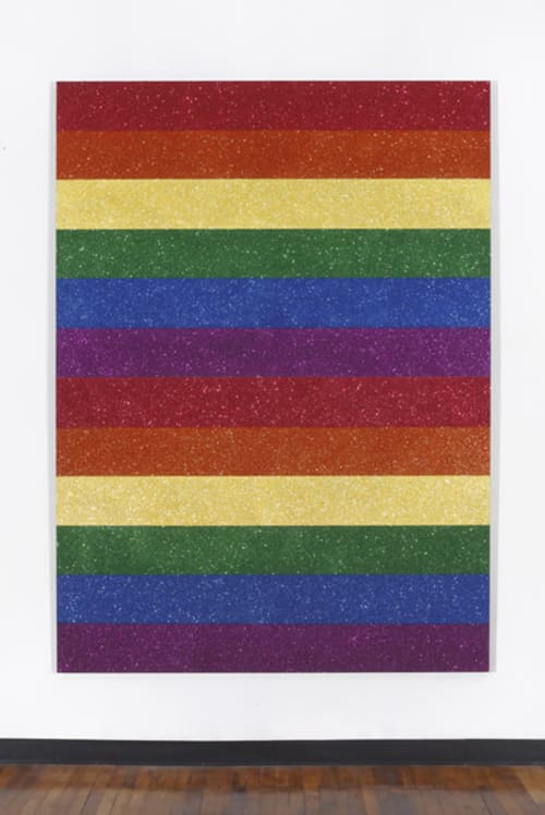 Jonathan Horowitz | Double Rainbow Flag for Jasper in the Style of the ...