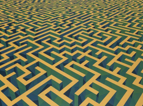 Qu Qu | Maze: Yellow in Green, 2014 | Art Basel