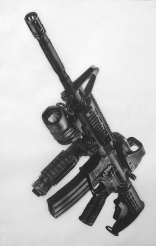 Robert Longo | Study of Bushmaster, 2013 | Art Basel