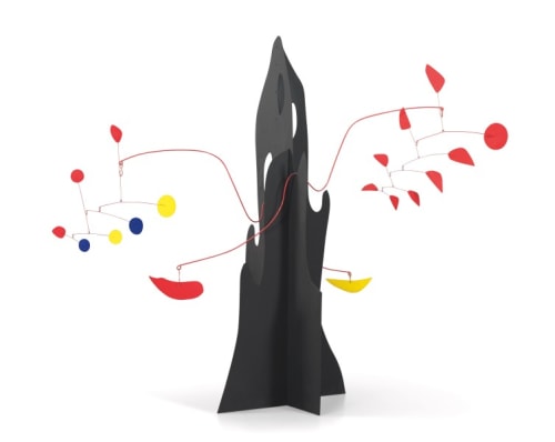 Alexander Calder | Crag with Yellow Boomerang and Red Eggplant, 1974 ...