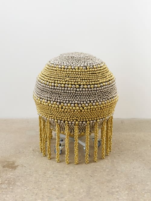 Haegue Yang | Sonic Sphere – Horizontally-striped Brass and Nickel ...