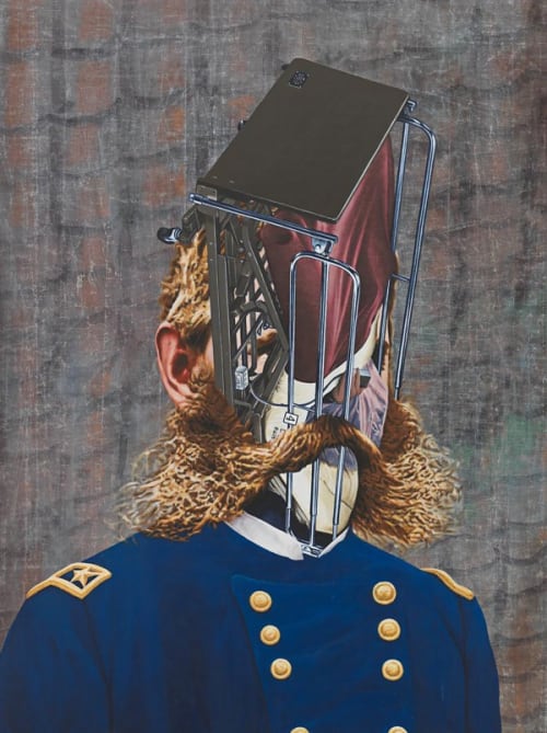 Jim Shaw | Official Portrait (Hospital Bed), 2019 | Art Basel