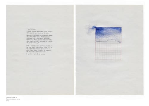 Fazal Rizvi | Colored Fields III (Typewriter Drawing Series), 2017 ...