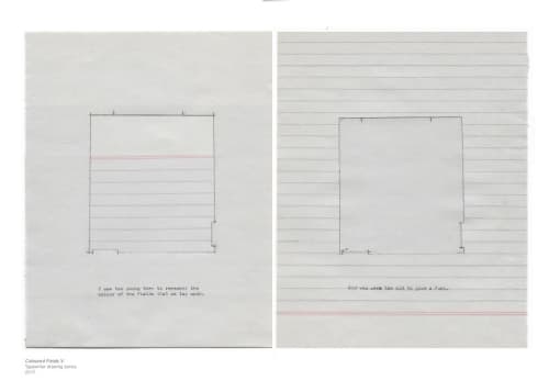 Fazal Rizvi | Colored Fields V (Typewriter Drawing Series), 2017 | Art ...