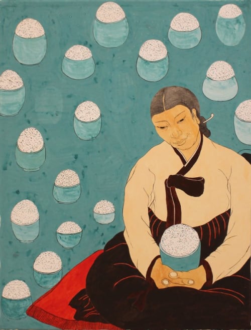 Suknam Yun | Portrait of Kim Manduk, 2019 | Art Basel
