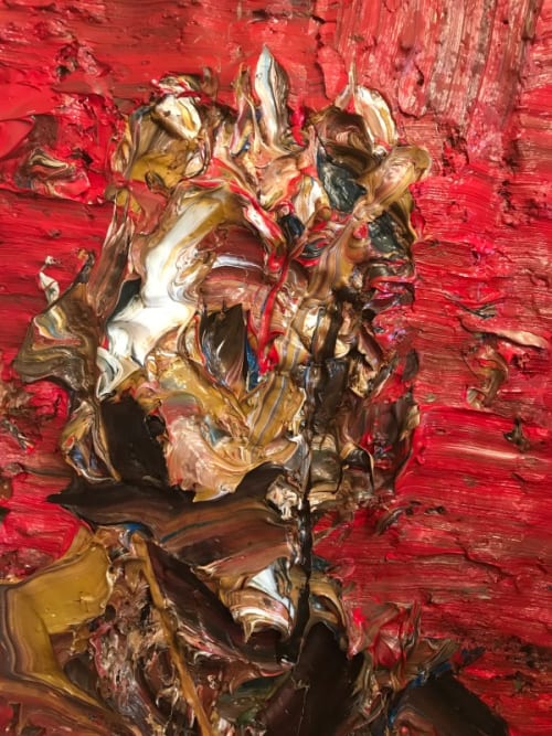 Antony Micallef | Self Portrait on Red No. 1, 1975 | Art Basel