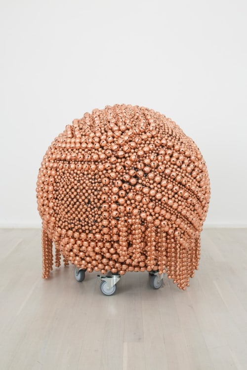 Haegue Yang | Sonic Sphere – Diagonally-ornamented Copper, 2015 | Art Basel