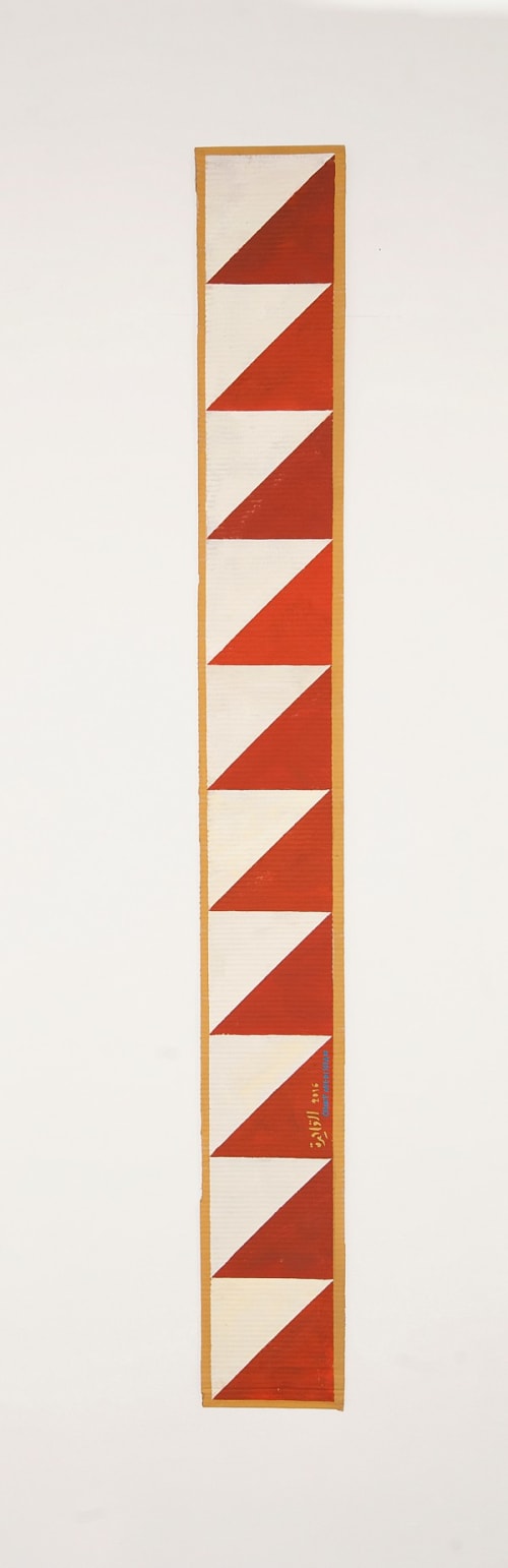 Chant Avedissian | B12- Ancient Egyptian pattern, red triangles on ...