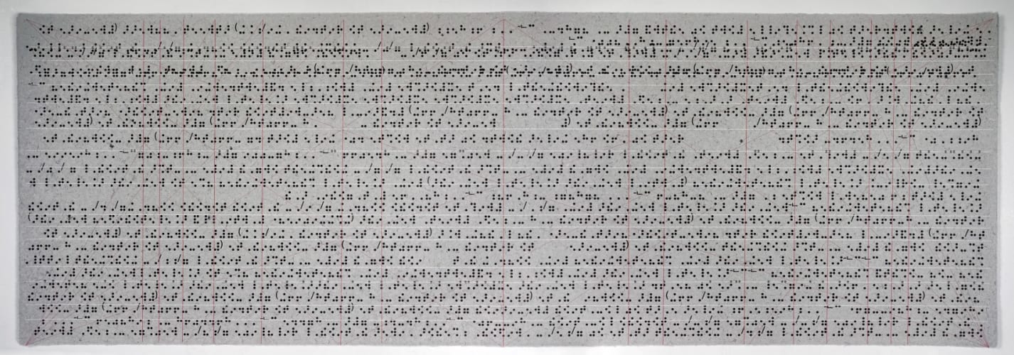 Guillermo Galindo | Braille Forensic Code, 2015 | Art Basel