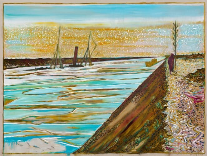 Billy Childish | evening on the bunk of a canal (SS Chatham sunk, Suez ...