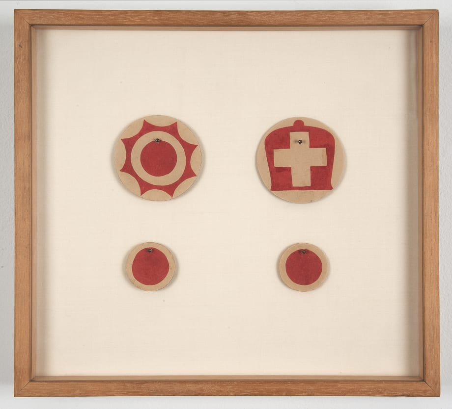 Marcel Duchamp | Chess Pieces for Wall-Mounted Chessboard, 1930