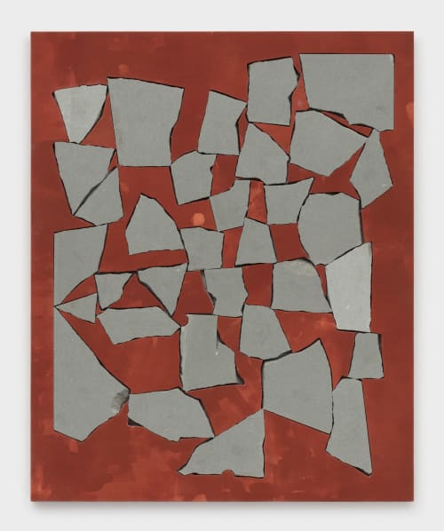 Sam Moyer | Red Wall, 2019 | Art Basel