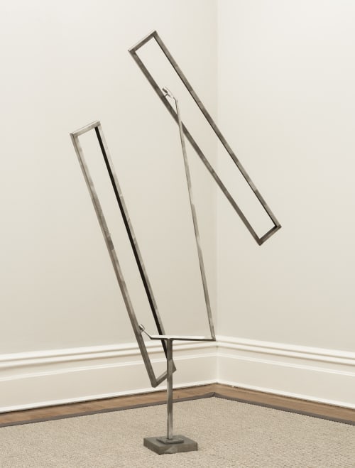 George Rickey | Open Rectangles One Up One Down with Acute Angle ...